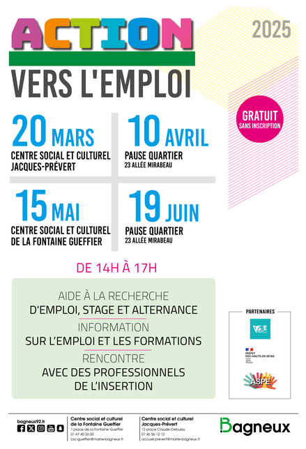 Action vers l'emploi | Ville de Bagneux